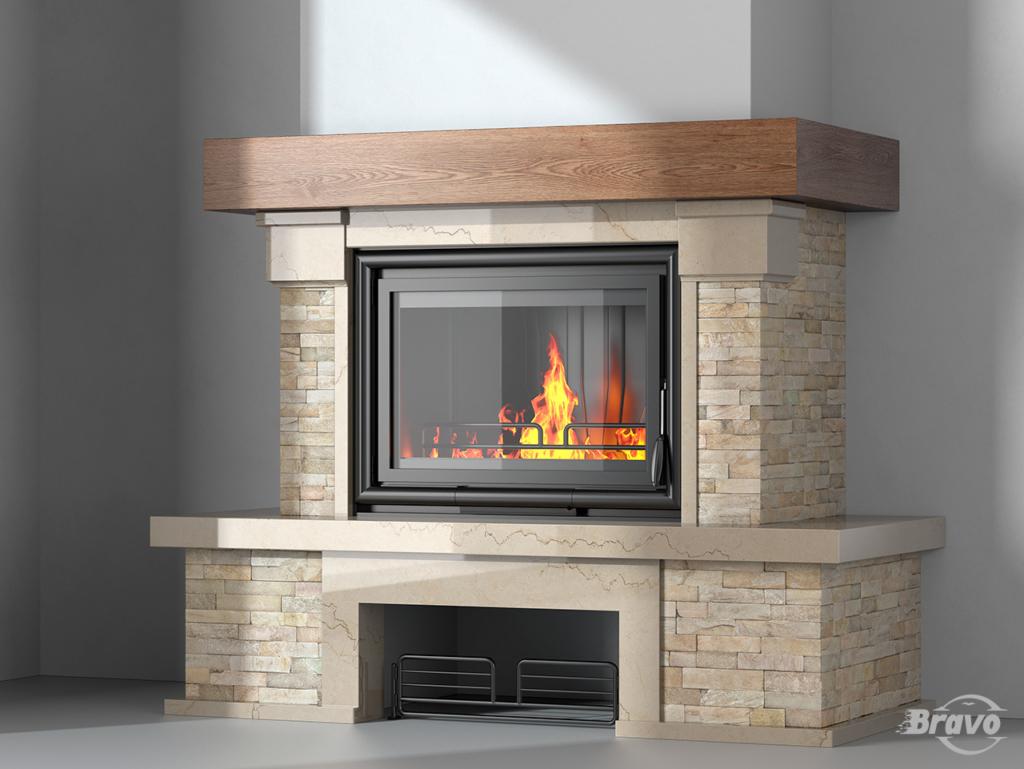 Semineu Rustic Carpathians Marmi II - Seminee de Vis
